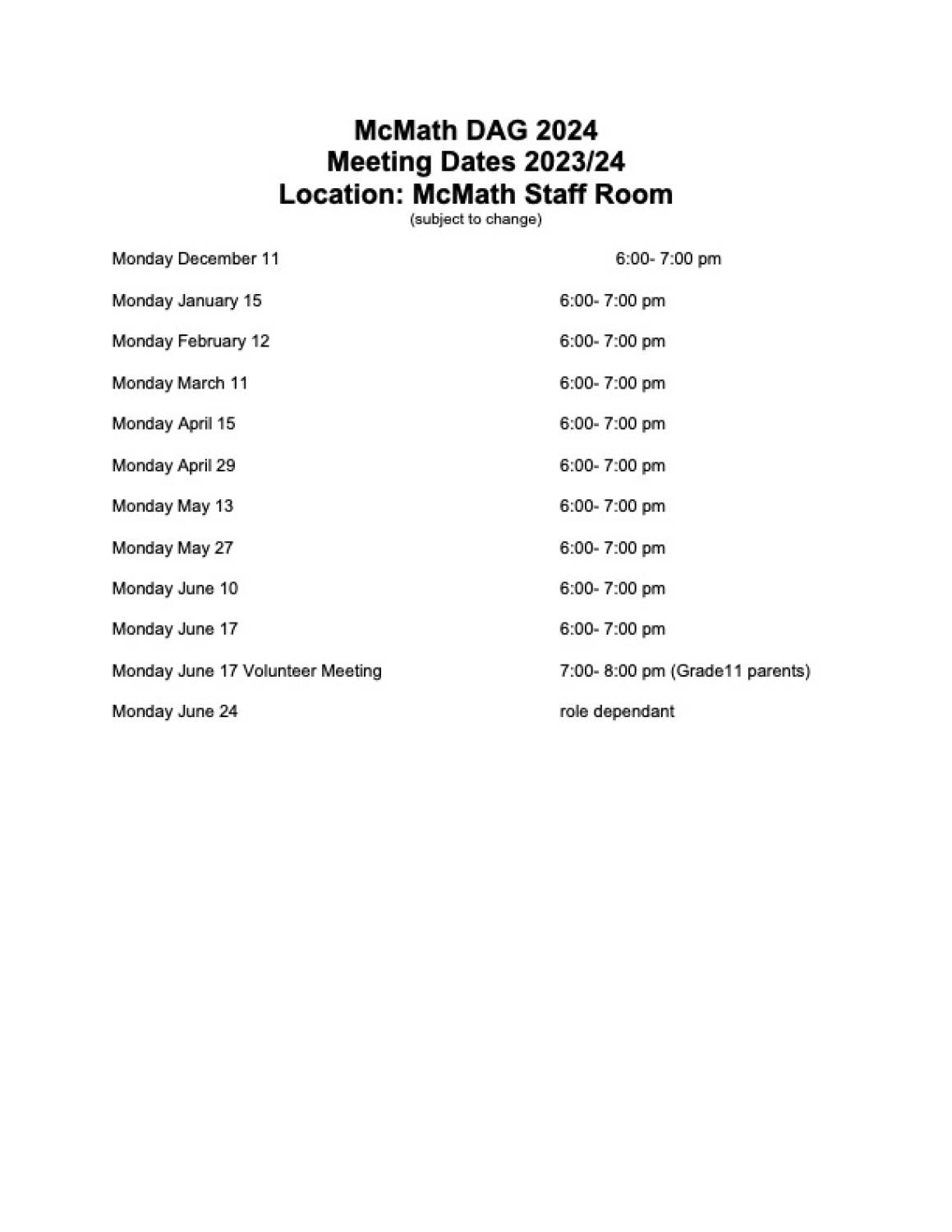 Dry After Grad 2025 | École Secondaire R.A. McMath Secondary School